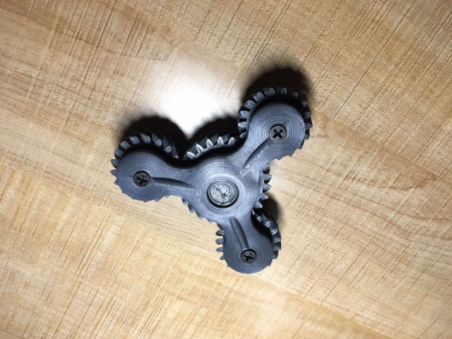 Gear Fidget Spinner 3D Print Model in Toys 3DExport