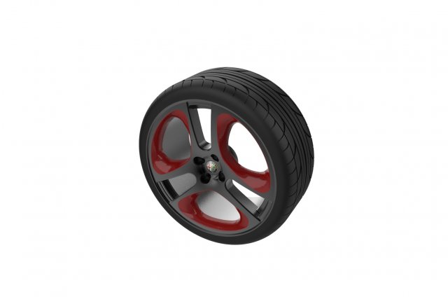 Alfa Romeo Mito Car Wheel Rim 3D Print Model in Automotive 3DExport