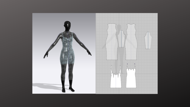 Woman Transparent Dress Modeling in Clo3D - Marvelous Designer 3D Model ...