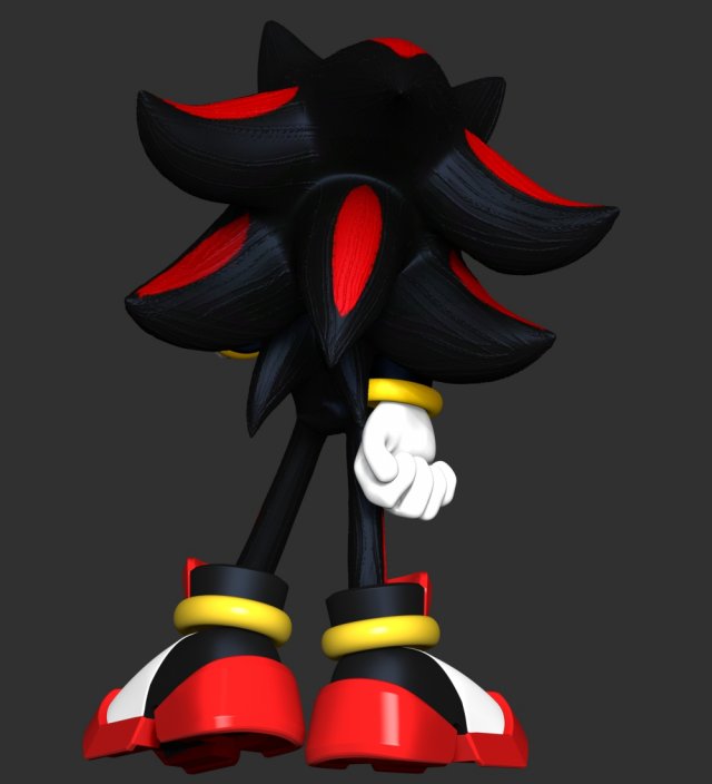Shadow - The Hedgehog 3D Print Model in Figurines 3DExport