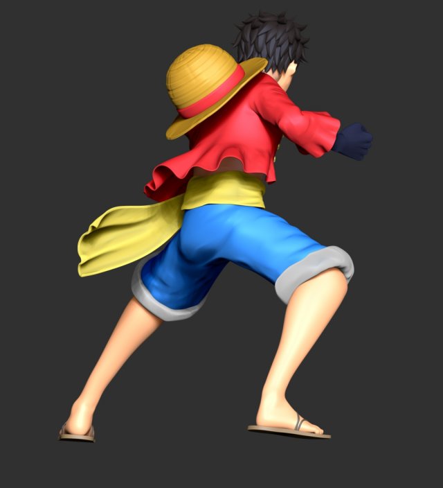 One Piece - Luffy 3D Print Model in Figurines 3DExport