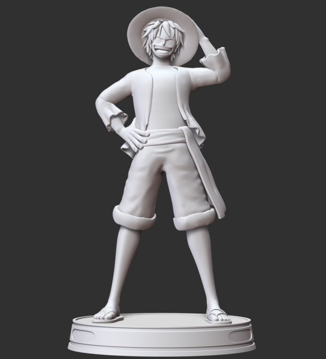 One Piece - Monkey D Luffy 3D Print Model in Figurines 3DExport