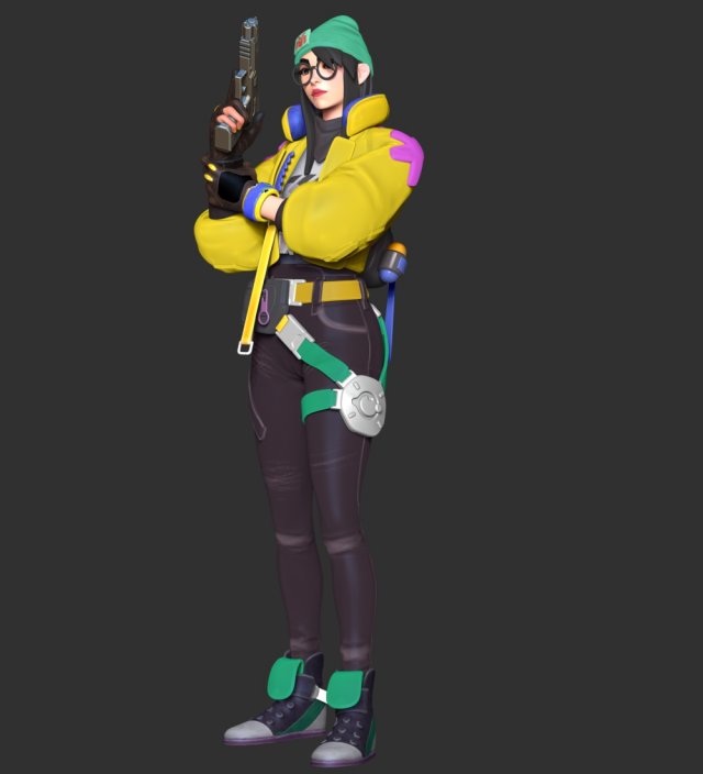 Valorant - Killjoy 3D Print Model in Figurines 3DExport