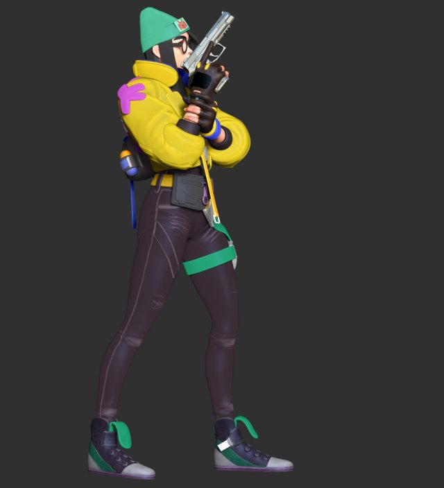 Valorant - Killjoy 3D Print Model in Figurines 3DExport