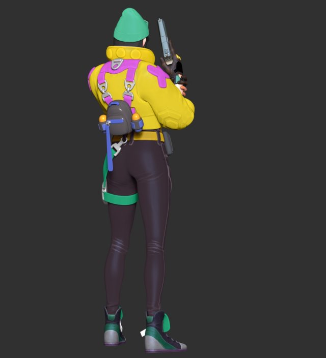 Valorant - Killjoy 3D Print Model in Figurines 3DExport