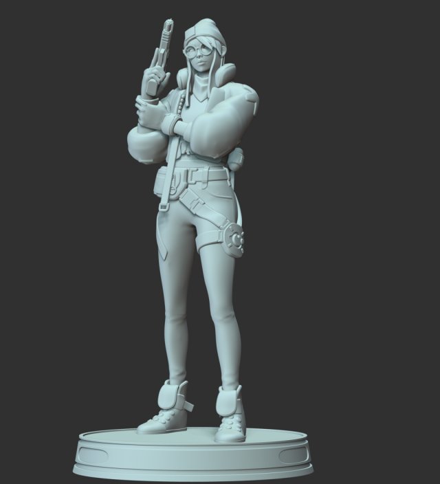 Valorant - Killjoy 3D Print Model in Figurines 3DExport