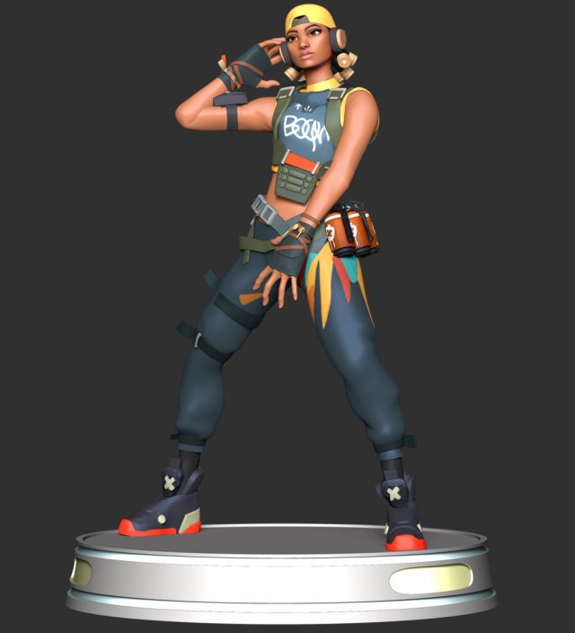 Valorant - Raze 3D Print Model in Figurines 3DExport