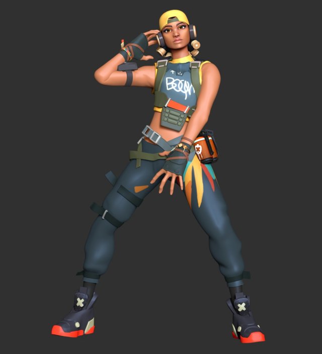 Valorant - Raze 3D Print Model in Figurines 3DExport