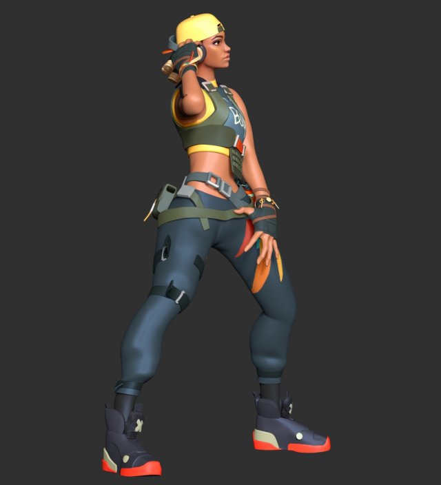 Valorant - Raze 3D Print Model in Figurines 3DExport