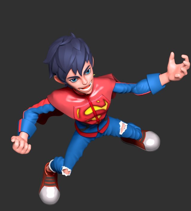 Super Boy Fan Art 3D Print Model in Figurines 3DExport
