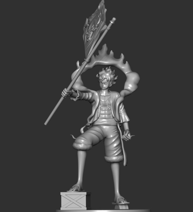 One Piece - Luffy Gear 5 3D Print Model in Man 3DExport