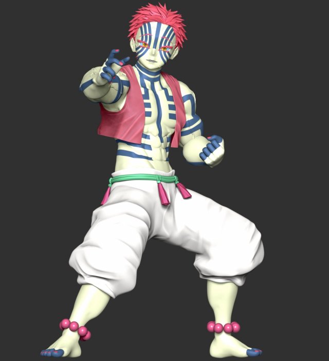 Demon Slayer - Akaza Kimetsu no Yaiba Modelo de impresión 3D in ...