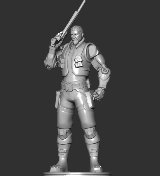 Breach - Valorant 3D Print Model in Figurines 3DExport