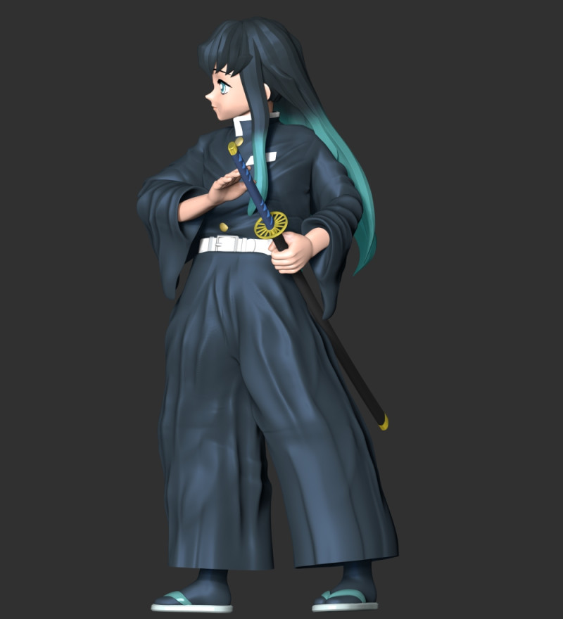 Muichiro Tokito - Demon Slayer Kimetsu no Yaiba 3D Print Model in ...