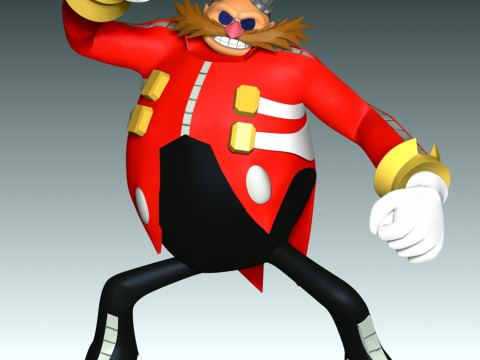 Docteur Eggman - Sonic le hérisson Modèles 3D en vedette in Figurines ...
