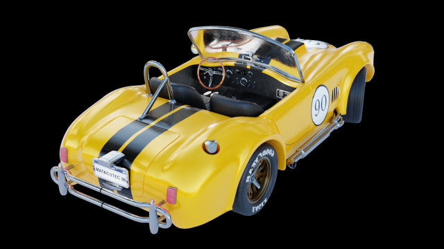 Shelby Cobra car 3D Model in Cart 3DExport