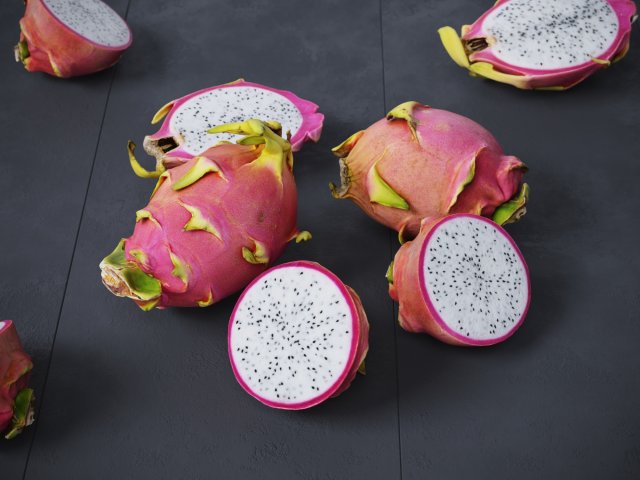 Dragon Fruits 3D Model in Fruit 3DExport