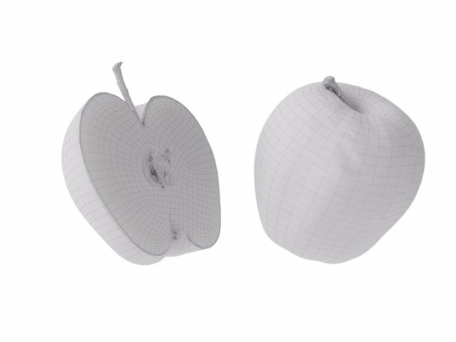 Golden Apples 3D Model in Fruit 3DExport