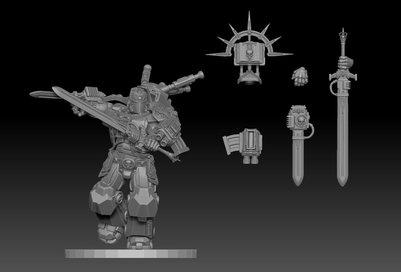 GREY KNIGHT TERMINATOR 1 3D Print Model in Game Accessories 3DExport