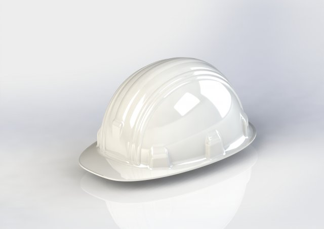 SAFETY HELMET - HARD HAT - CAP HELMET REAL SIZE MODEL 3D Model in Tools ...