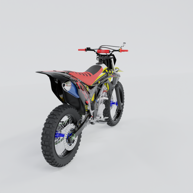 KAWASAKI KLX GORDON 3D Model in Motorcycle 3DExport