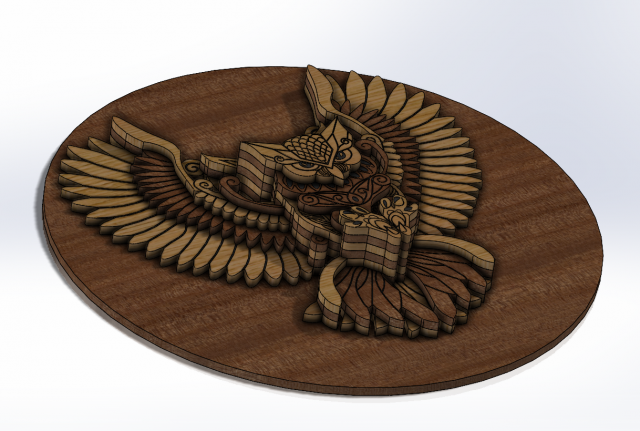 Owl Laser cutting model 3D print model 3D Model in Hall 3DExport