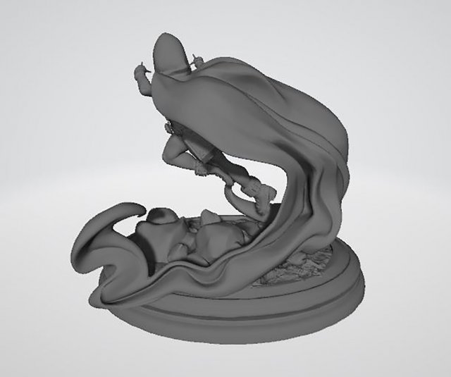 Raven Statues 3D Print Model in Woman 3DExport