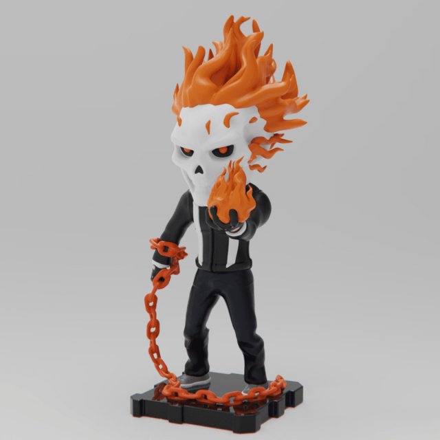 Ghost Rider 3D Print Model in Man 3DExport