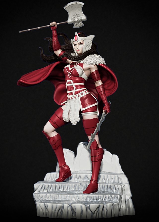 Lady Sif 3D Print Model in Woman 3DExport