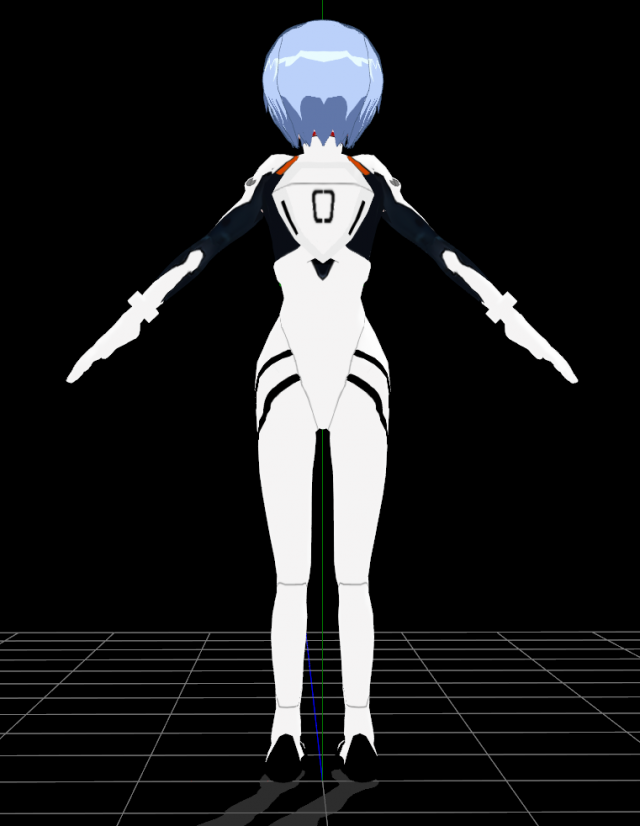 Rei Ayanami Evangelion Modelo 3D in Mujer 3DExport
