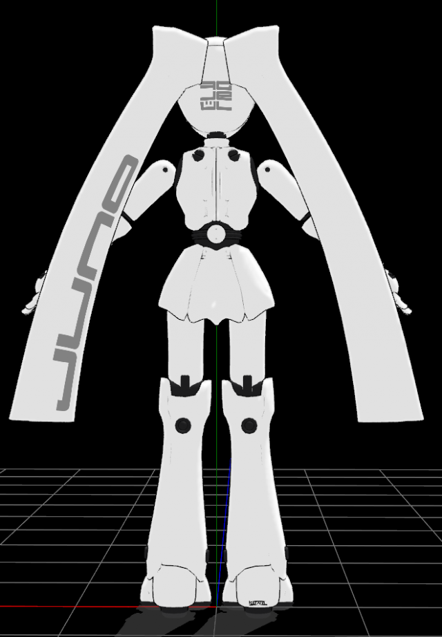 Miku Robot 3D Model in Robot 3DExport