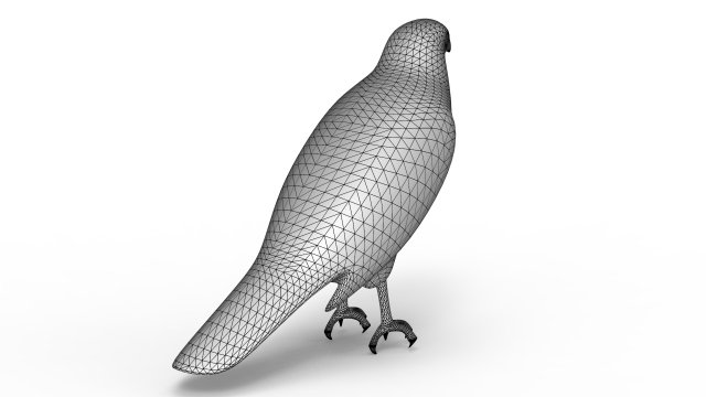 Hawk 3D Model in Bird 3DExport