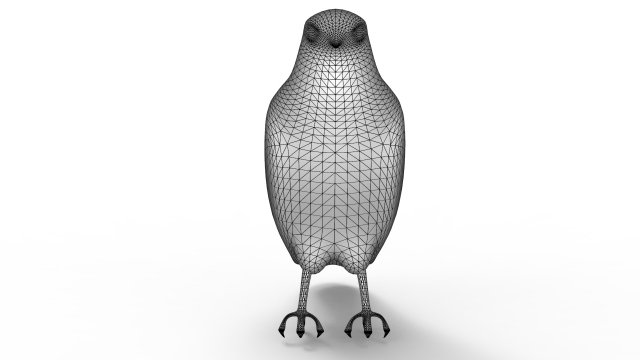 Hawk 3D Model in Bird 3DExport