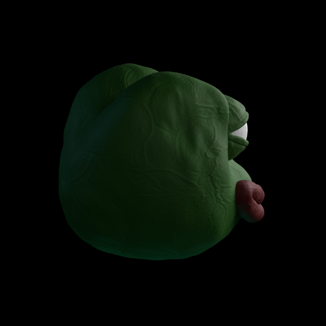 Plastic model of the Pepe meme 3D Model in Cartoon 3DExport
