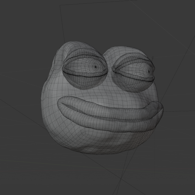Plastic model of the Pepe meme 3D Model in Cartoon 3DExport