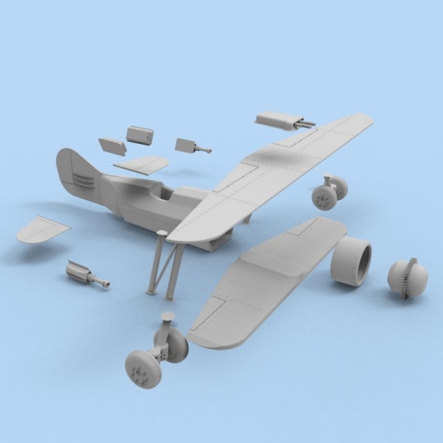Jet Biplane 3D print model 3D Print Model in Automotive 3DExport