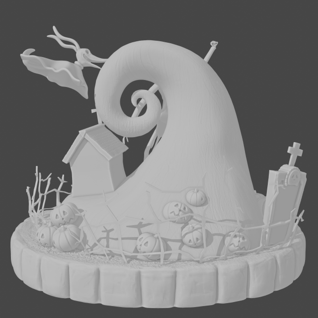 Figure Nightmare Before Christmas 3D Print Model in Monsters ...