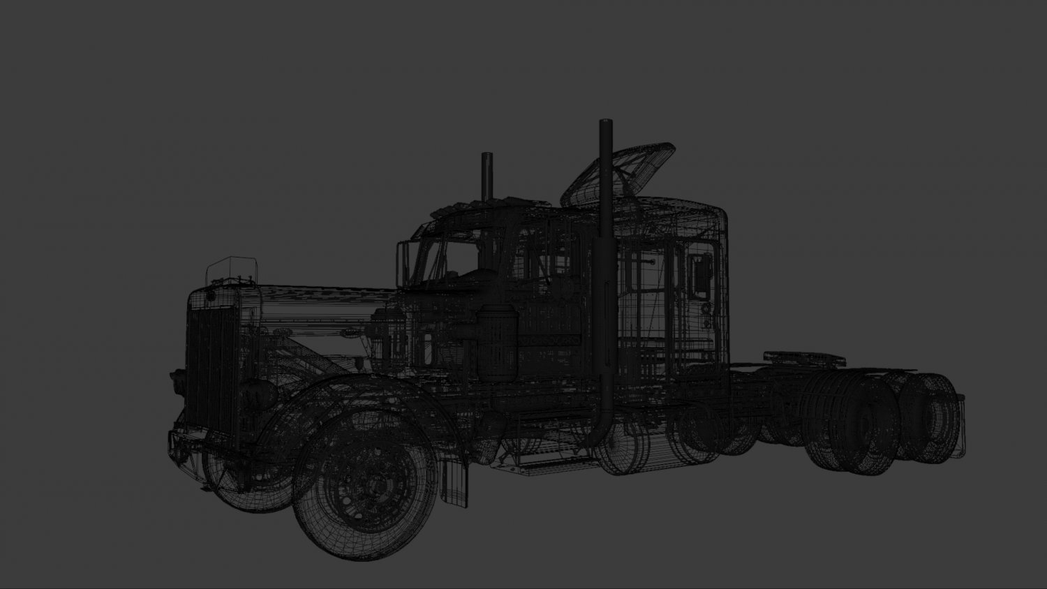 Peterbilt Dessin Noir Et Blanc