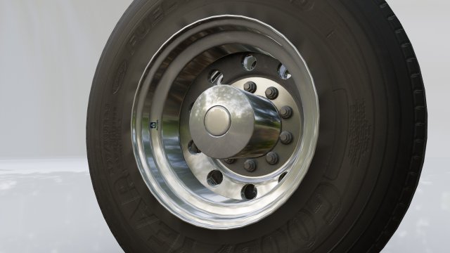 Heavy Duty Truck Wheels and Tires 3Dモデル in トラック 3DExport