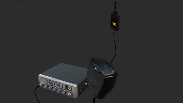 Cobra CB Radio Free 3D Model in Gadgets 3DExport