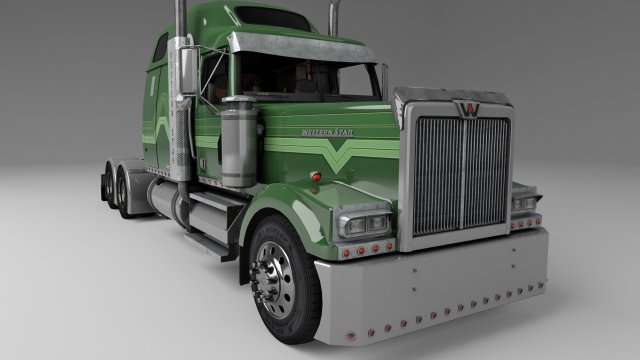 Western Star 4900 EX Semi Truck 3D Model in Truck 3DExport
