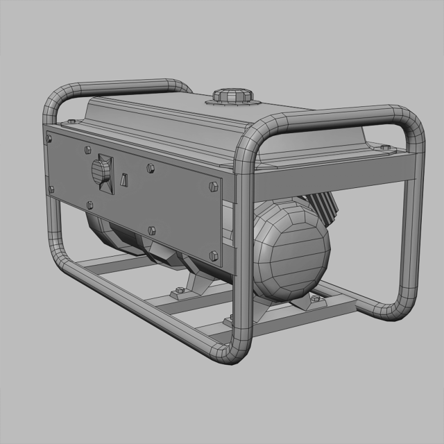Generator Max 2000 GameDev 3D Model in Household Appliances 3DExport
