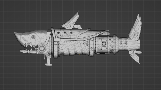 Fishbones 3D Model in Heavy Weapon 3DExport