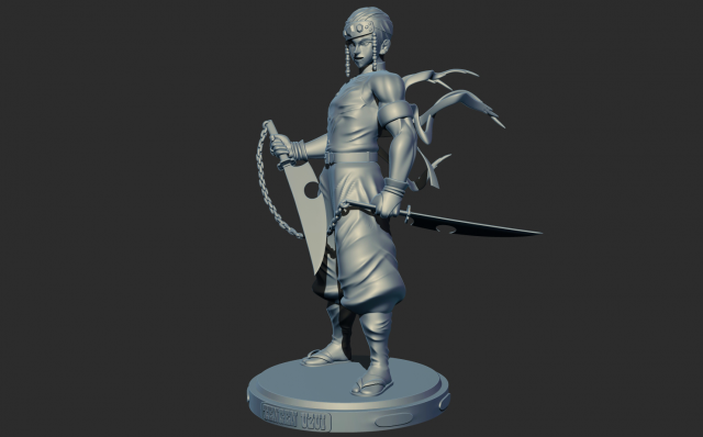 Demon Slayer Tengen Uzui 3D print model 3D Print Model in Monsters ...