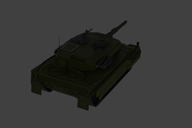 Leopard 2A4 with reactive armor 3D Model in Tank 3DExport
