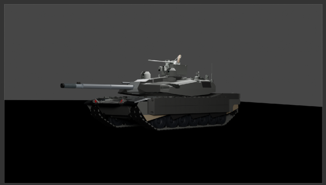Abrams X 3D Model in Tank 3DExport