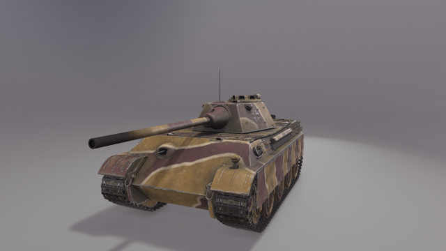 Panther F Tank 3D Model in Tank 3DExport