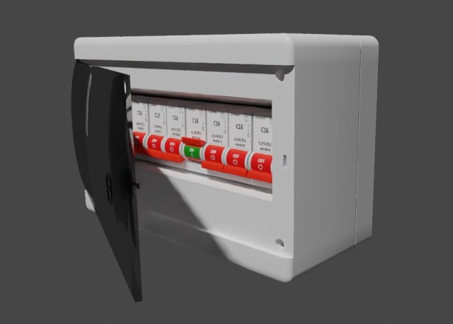 Box for automatic switches 3D Model in Miscellaneous 3DExport