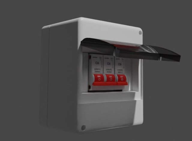 Box for automatic switches 3D Model in Miscellaneous 3DExport