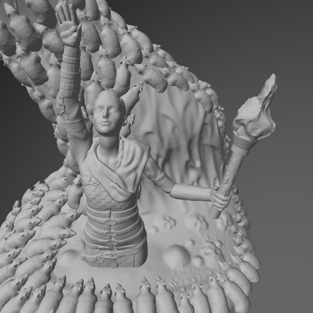A PLAGUE TALE RATS 3D Print Model in Sculpture 3DExport